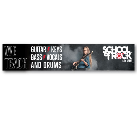 We Teach 10'x2' Banner (Customizable) – School of Rock GearSelect